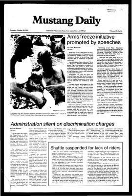 "Mustang Daily, October 26, 1982"