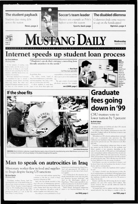 "Mustang Daily, September 30, 1998"